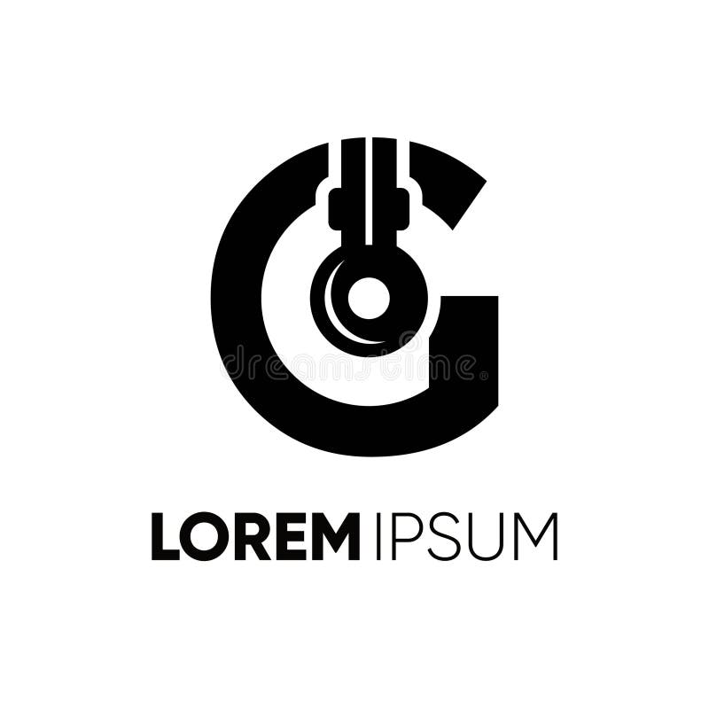 Letter G Headset Logo Design Vector Icon Graphic Emblem Symbol ...