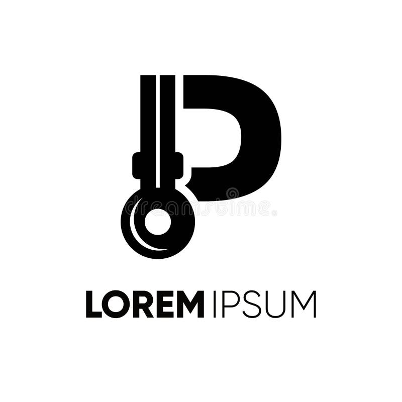 Letter P Headset Logo Design Vector Icon Graphic Emblem Symbol ...