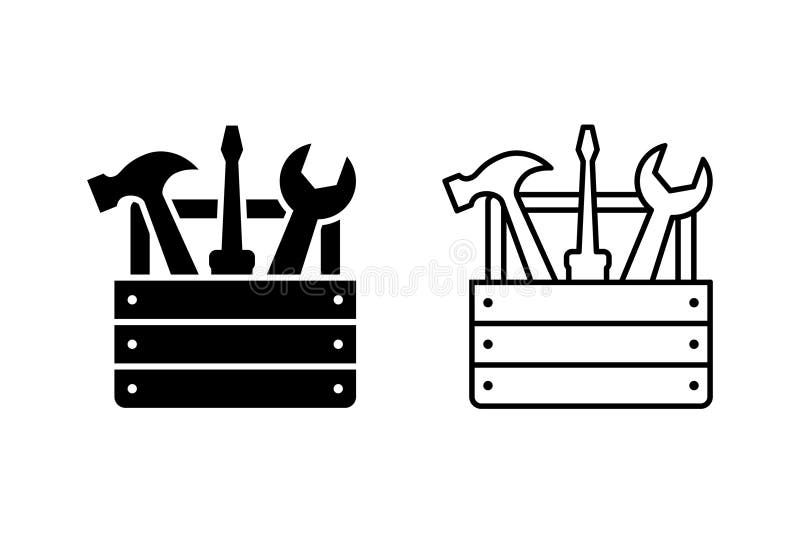 Handy Toolbox Icons. Tool Case Icon Concept. Toolbox or Tool Kit Icon ...