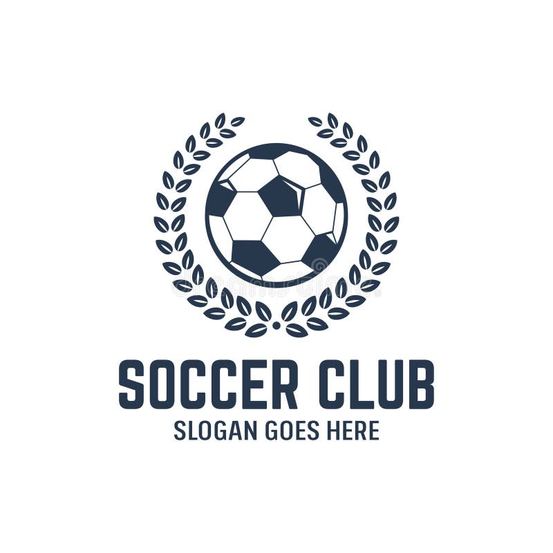 Football Logo with Laurel Element. Soccer Logo Design. Football Club ...
