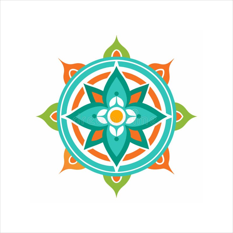 Abstract Gaia Mandala Vector Illustration for Branding Stock Vector ...