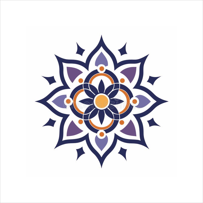 Astral Light Mandala Vector Icon for Logo Design Stock Vector ...