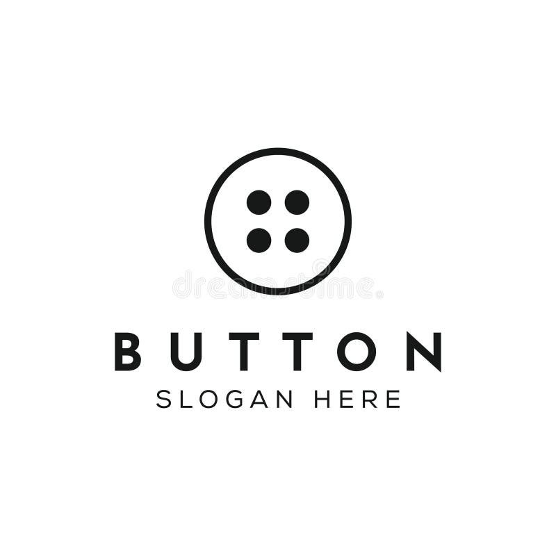 Button Logo Design. Clothes Button Logo Design Stock Vector ...