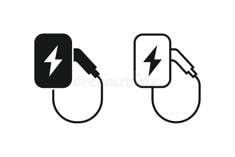 Electric Charging Icon. Ev Charging Point Icon. Electric Vehicle ...
