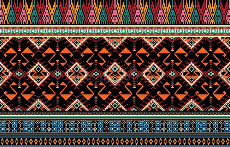 Stylized Pattern Printing for Clothing. Trendy, Contemporary Ethnic ...