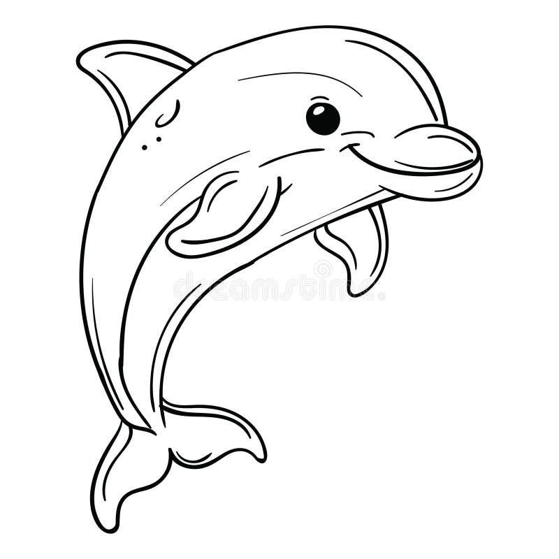 Dolphin Hand Drawing Vector Stock Vector - Illustration of insects ...