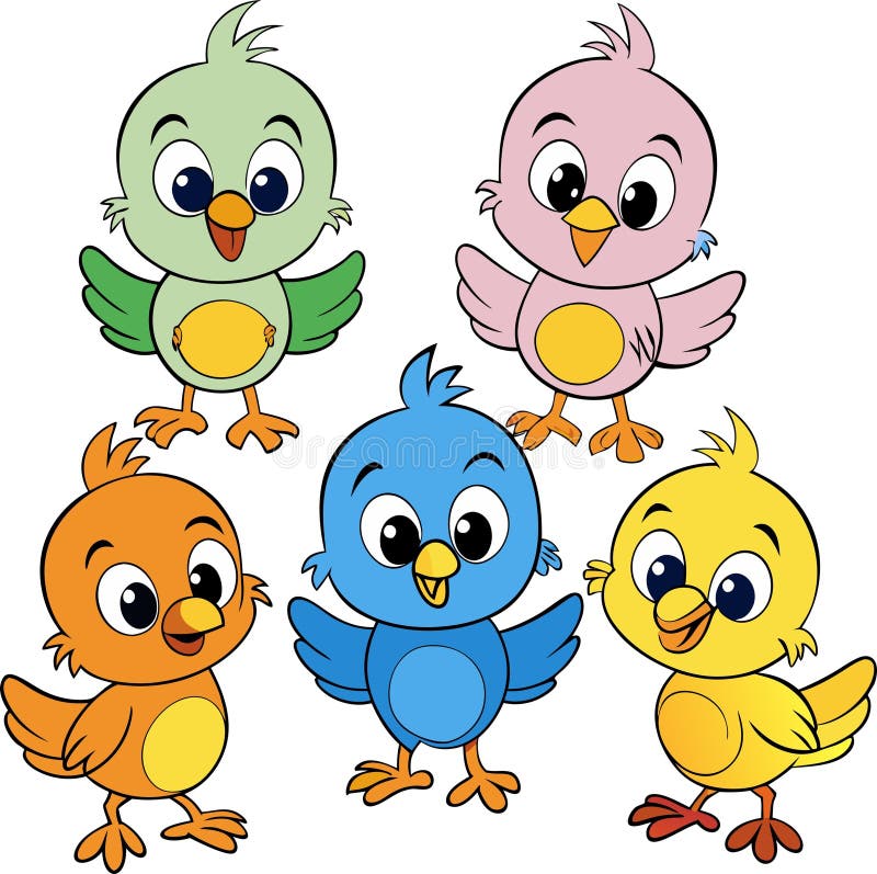 Birds stock vector. Illustration of cartoon, mammal - 356179054