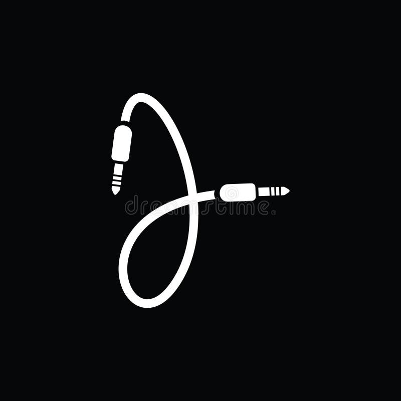 Letter J Cable Jack Logo Design Vector Icon Graphic Symbol Illustration ...