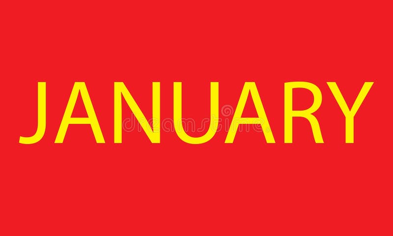 January - Colourful Illustration Art Stock Illustration - Illustration ...