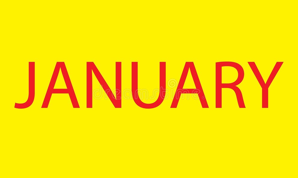 January - Colourful Illustration Art Stock Illustration - Illustration ...