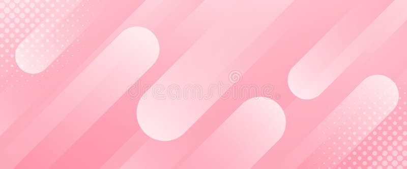 Abstract Pink Dynamic Background with Halftone. Modern Geometric ...
