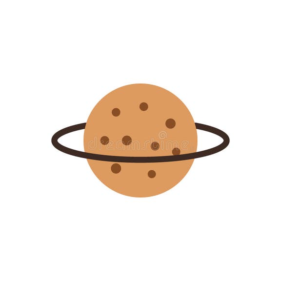 Logo Cookies Planet Orbit Unique Design Stock Vector - Illustration of ...