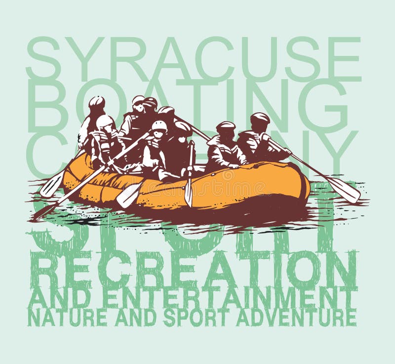 Sport and Adventure. Boating. Stock Vector - Illustration of adventure ...