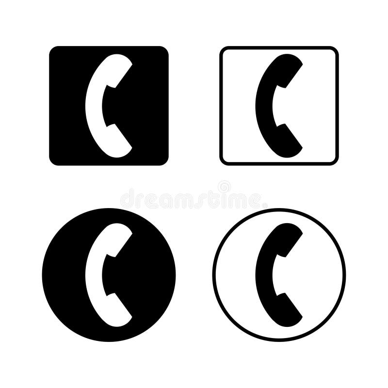 Call Icon, Call Icon Vector, Phone Icon, Phone Icon Set Stock Vector ...