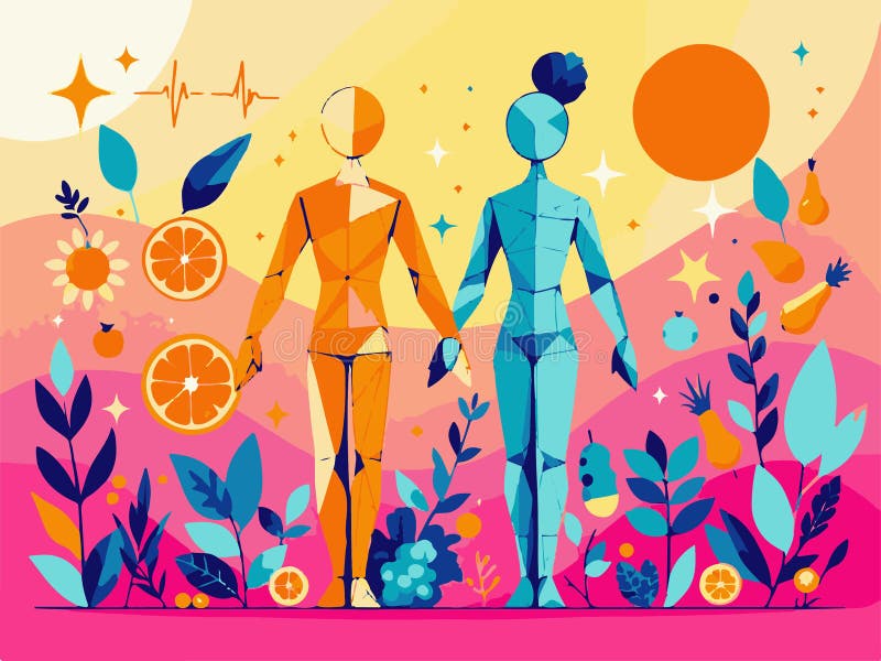 Harmony in Wellness Vector Illustration for Graphic Resources Stock ...