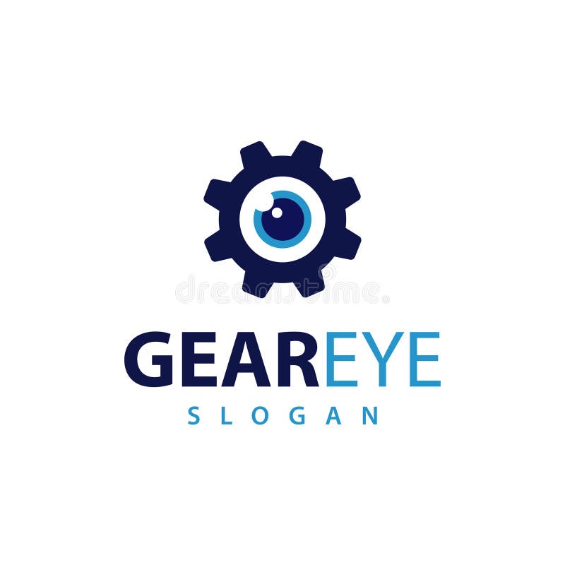 Eye and Gear. Gear Logo Design. Production Concept Vector Illustration ...