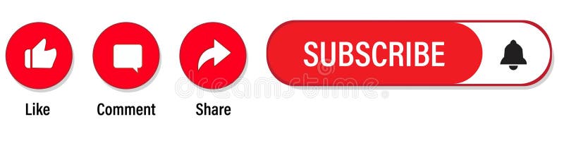 Like Comment Share Subscribe Button Icon Stock Vector Stock Vector ...