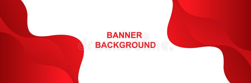 Abstract Red Banner Background with Liquid Wave Shapes. Modern Gradient ...