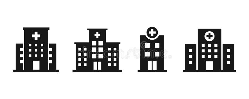 Hospital Building Icon Vector Logo. Medical Building Icon. Hospital ...