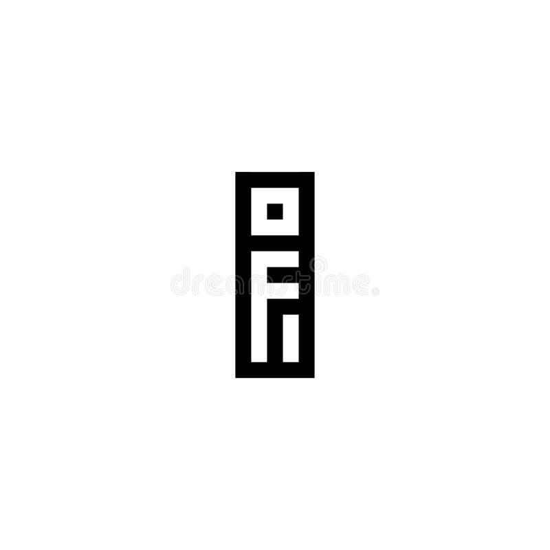 Alphabet Initials Logo IF, FI, I and F Stock Vector - Illustration of ...