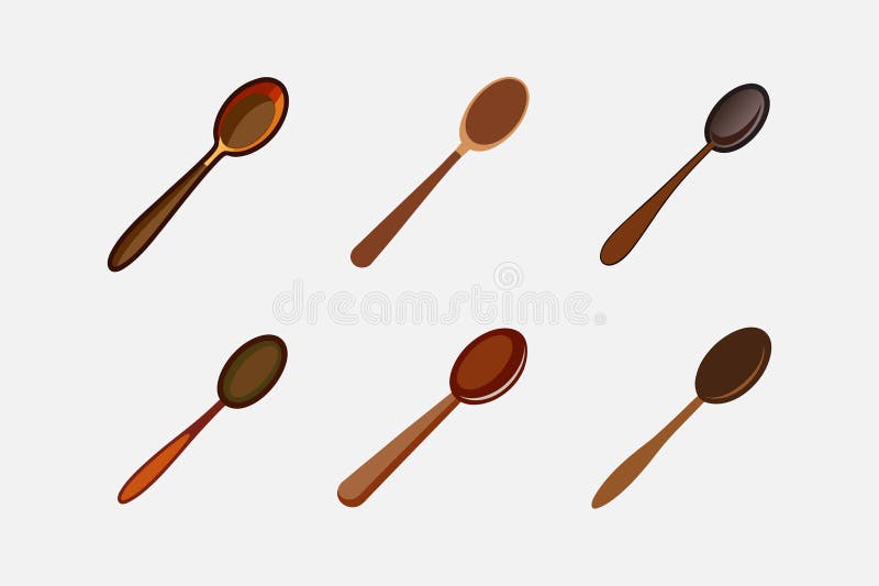 Coffee Spoon Vector Art Illustration. Stock Illustration - Illustration ...