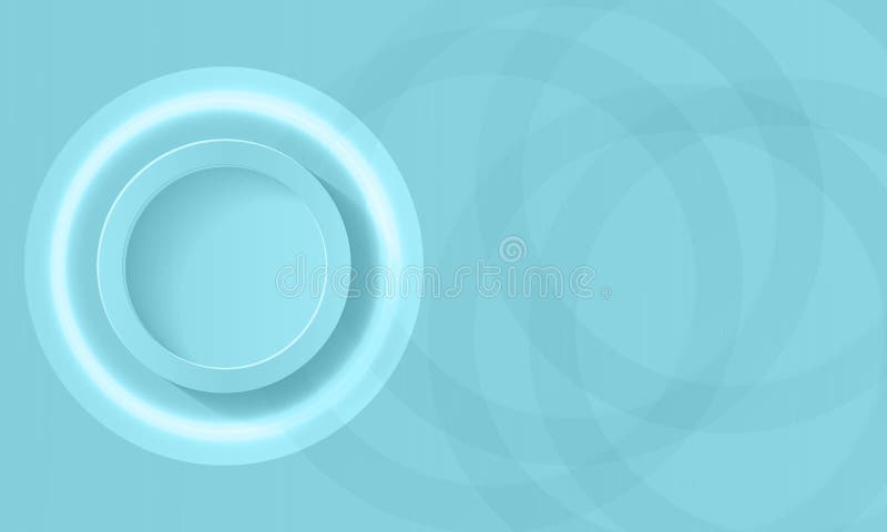 Abstract Soft Blue Circle Line with Copy Space. Stock Vector ...
