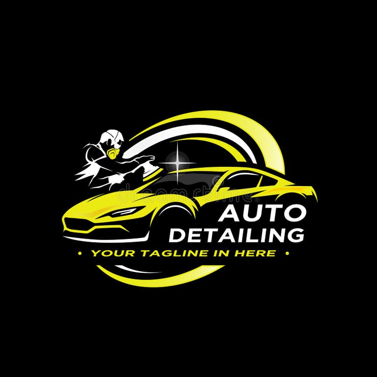Creative Auto Car Detailing Logo Vector Stock Illustration ...