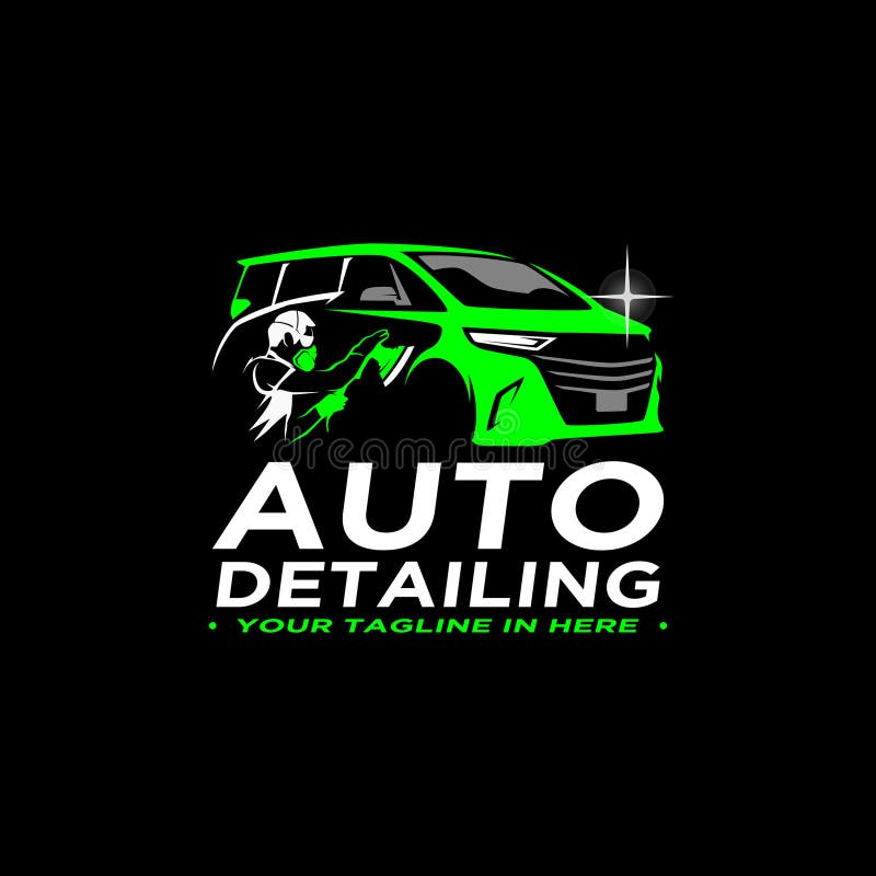 Modern Creative Car Detailing Logo Stock Illustration - Illustration of ...