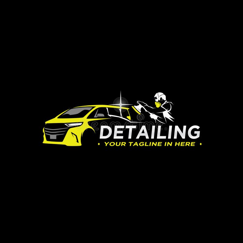 Auto Repair Detailing Car Logo Pro Vector Stock Illustration ...