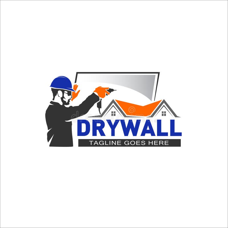 Creative Drywall Home Logo Vector Stock Illustration - Illustration of ...