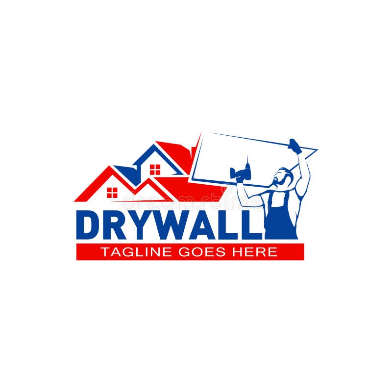 Creative Drywall Home Logo Vector Stock Illustration - Illustration of ...