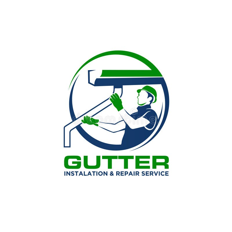 Gutter Home Logo Pro Vector Stock Illustration - Illustration of vector ...