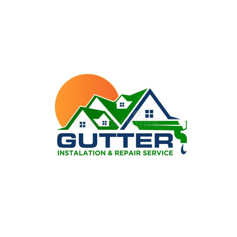 Gutter Home Logo Pro Vector Stock Illustration - Illustration of logo ...