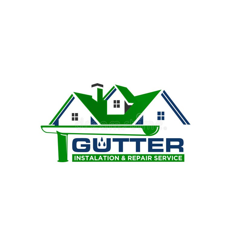 Gutter Home Logo Pro Vector Stock Illustration - Illustration of logo ...