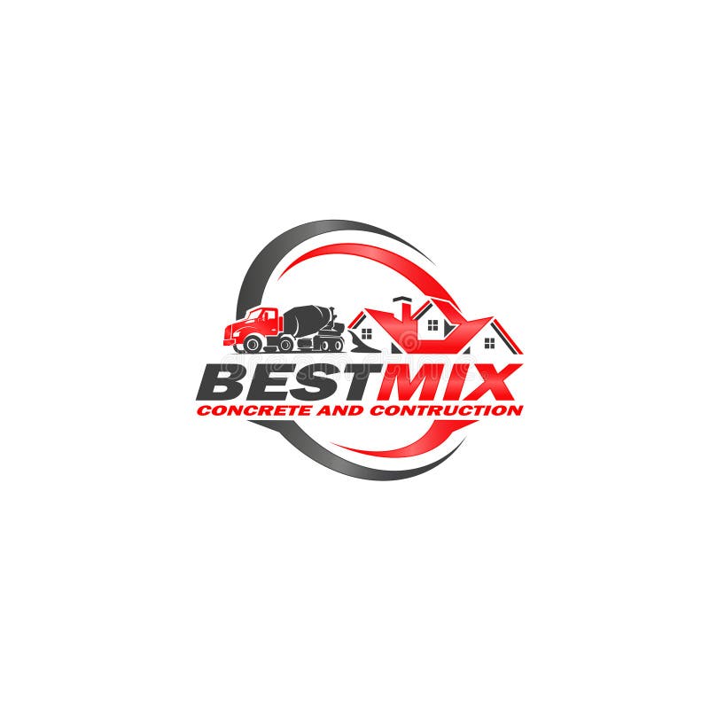 Mixing Truck Concrete Logo Pro Vector Stock Illustration - Illustration ...
