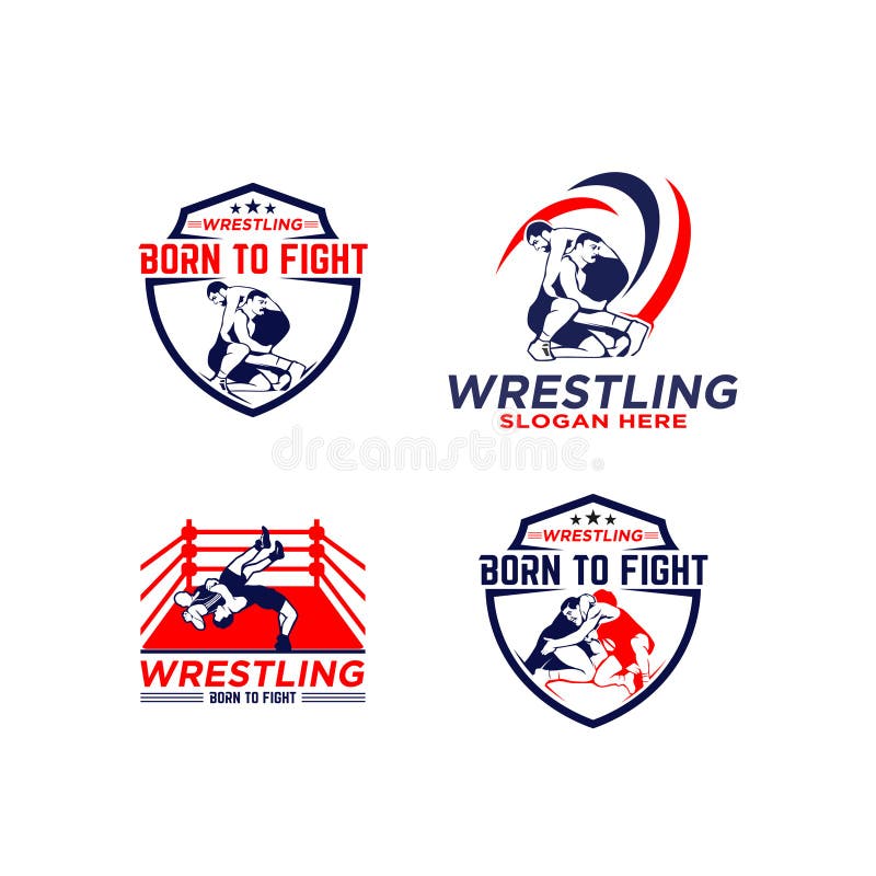 Creative Vector of Wrestling Logo Stock Illustration - Illustration of ...