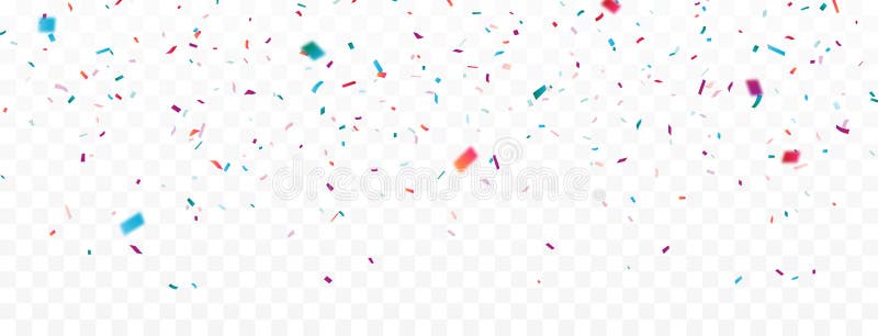 Colorful Confetti Banner Background. Birthday, Holiday, Advertising and ...
