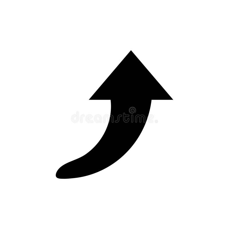 Black arrow icon stock vector. Illustration of poster - 358054789