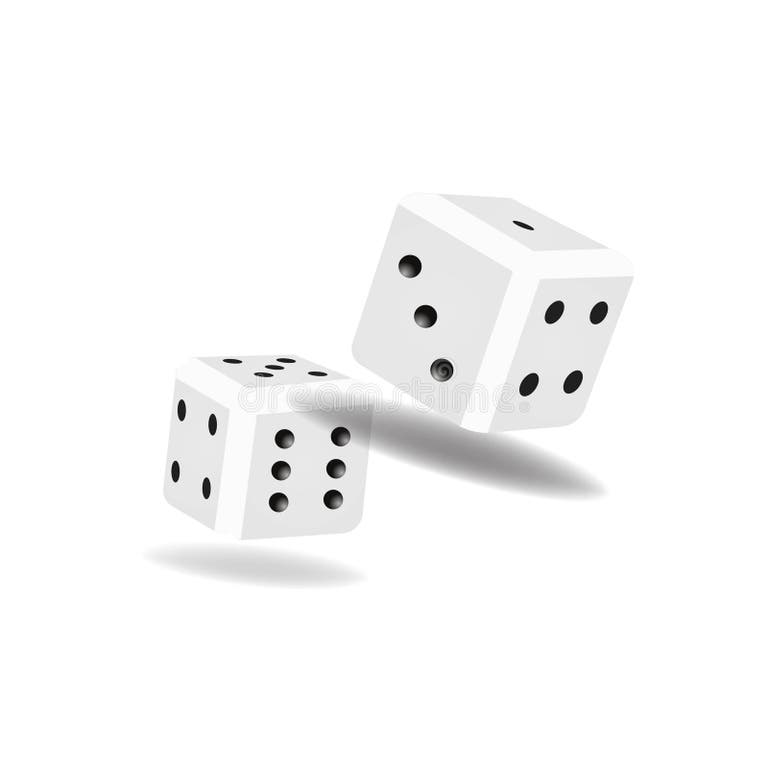 Two Dice Icon Flat Graphic Design Stock Vector - Illustration of ...