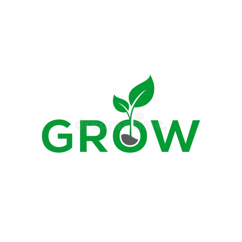 Seedling Logo Design. Growth Concept. Environment Friendly Symbol Stock ...