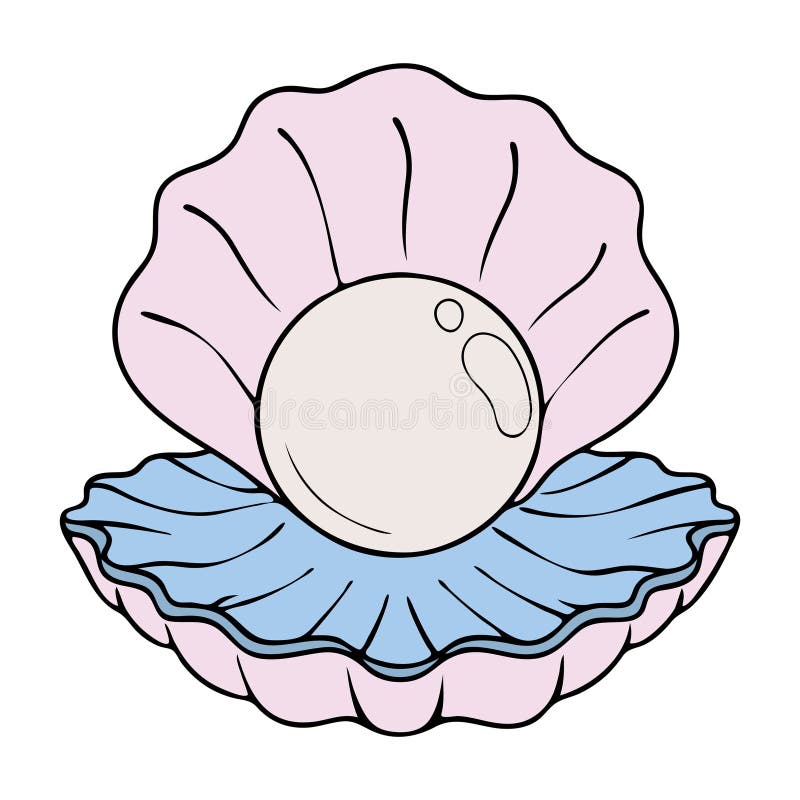 Open Clam Shell Illustrations Royaltyfree Vector Graphics Clip Art
