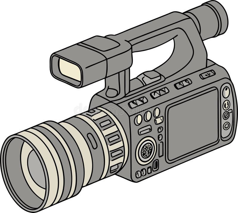 Video camera stock illustration. Illustration of video - 358260620