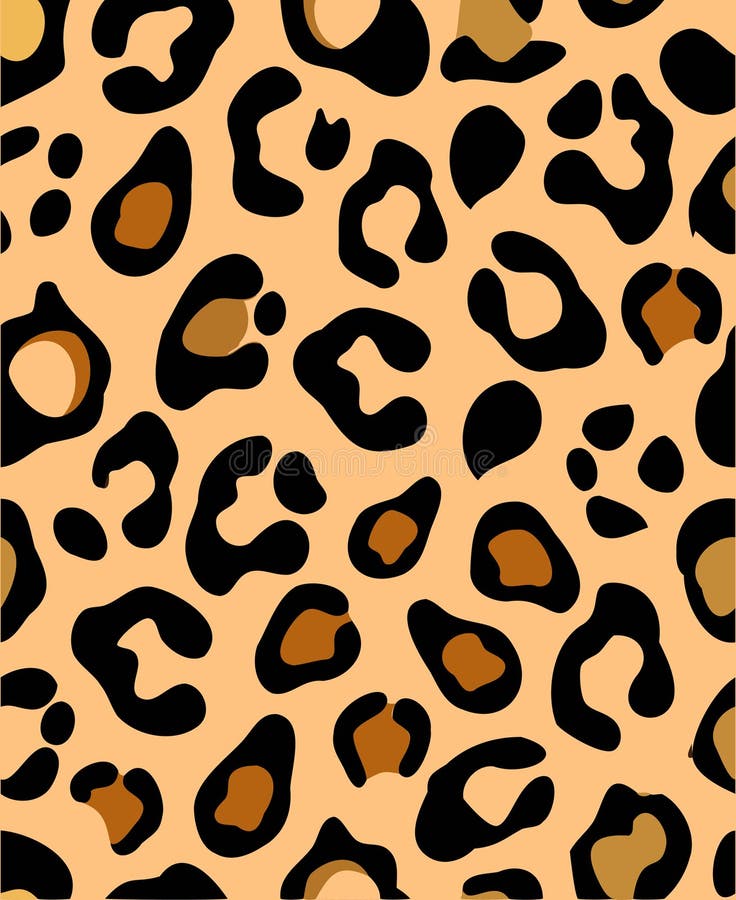 Stylish Leopard Print Pattern Vector Illustration - Animal Print Design ...