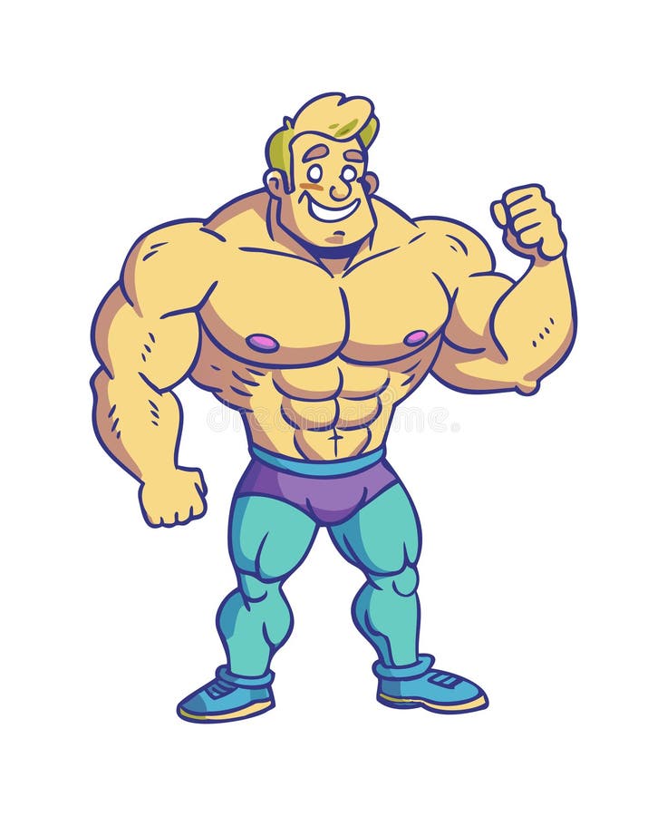 Cartoon Bodybuilder Stock Illustrations – 9,529 Cartoon Bodybuilder ...