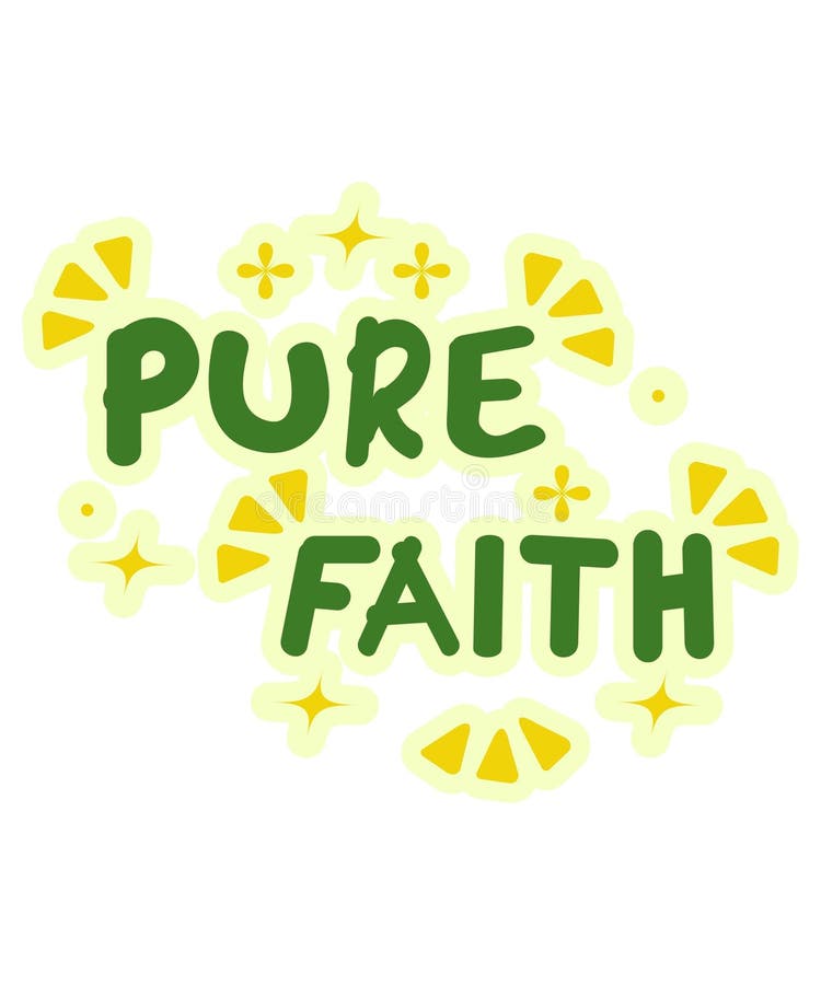 Pure Faith Islamic Calligraphy Stock Illustration - Illustration of ...