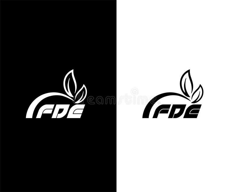 FGE Letter Technology Logo Design on Black Background FGE Creative ...