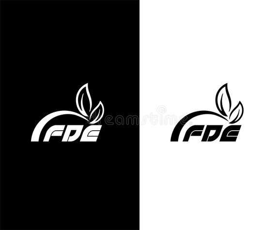 FGE Letter Technology Logo Design on Black Background FGE Creative ...