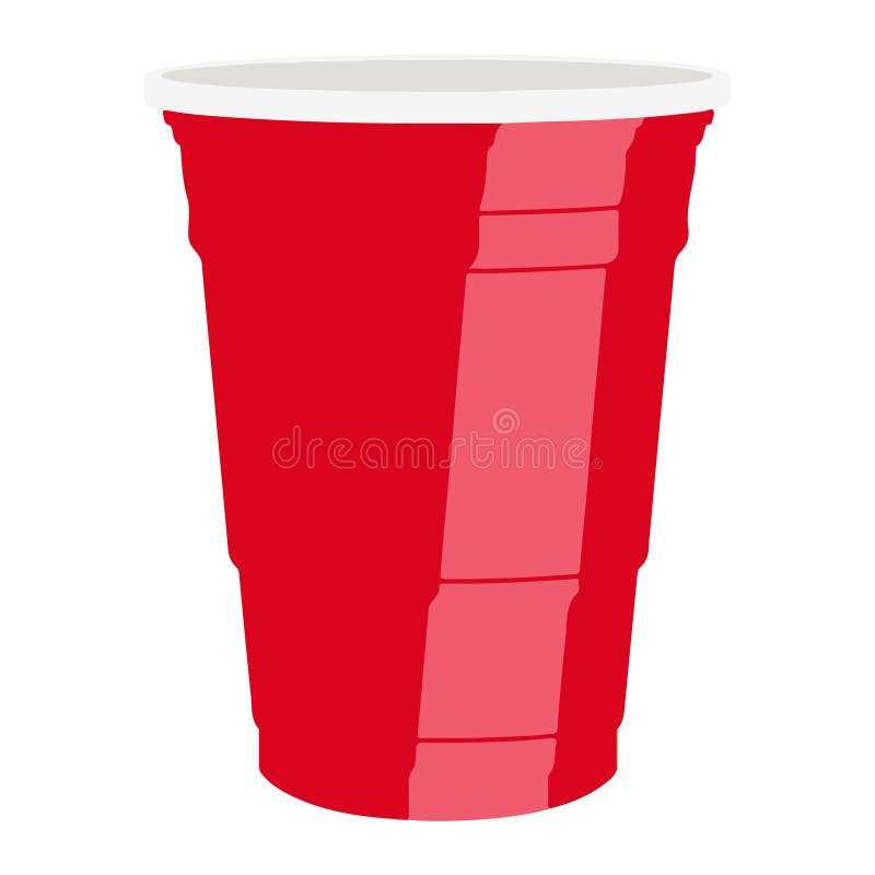 Red Cup Vector Illustration Stock Vector - Illustration of textile ...