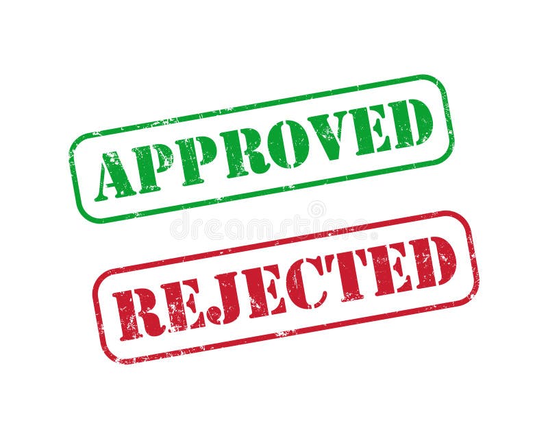 Rejected Stamp Vector Denied Stamp Vector PNG Images, Denied Rubber