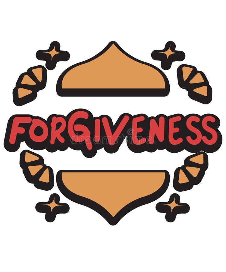 Forgiveness in Ramadan - Islamic Calligraphy Design Stock Illustration ...